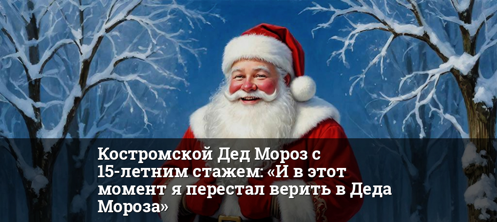 Костромской Дед Мороз с 15-летним стажем: «И в этот момент я перестал ...